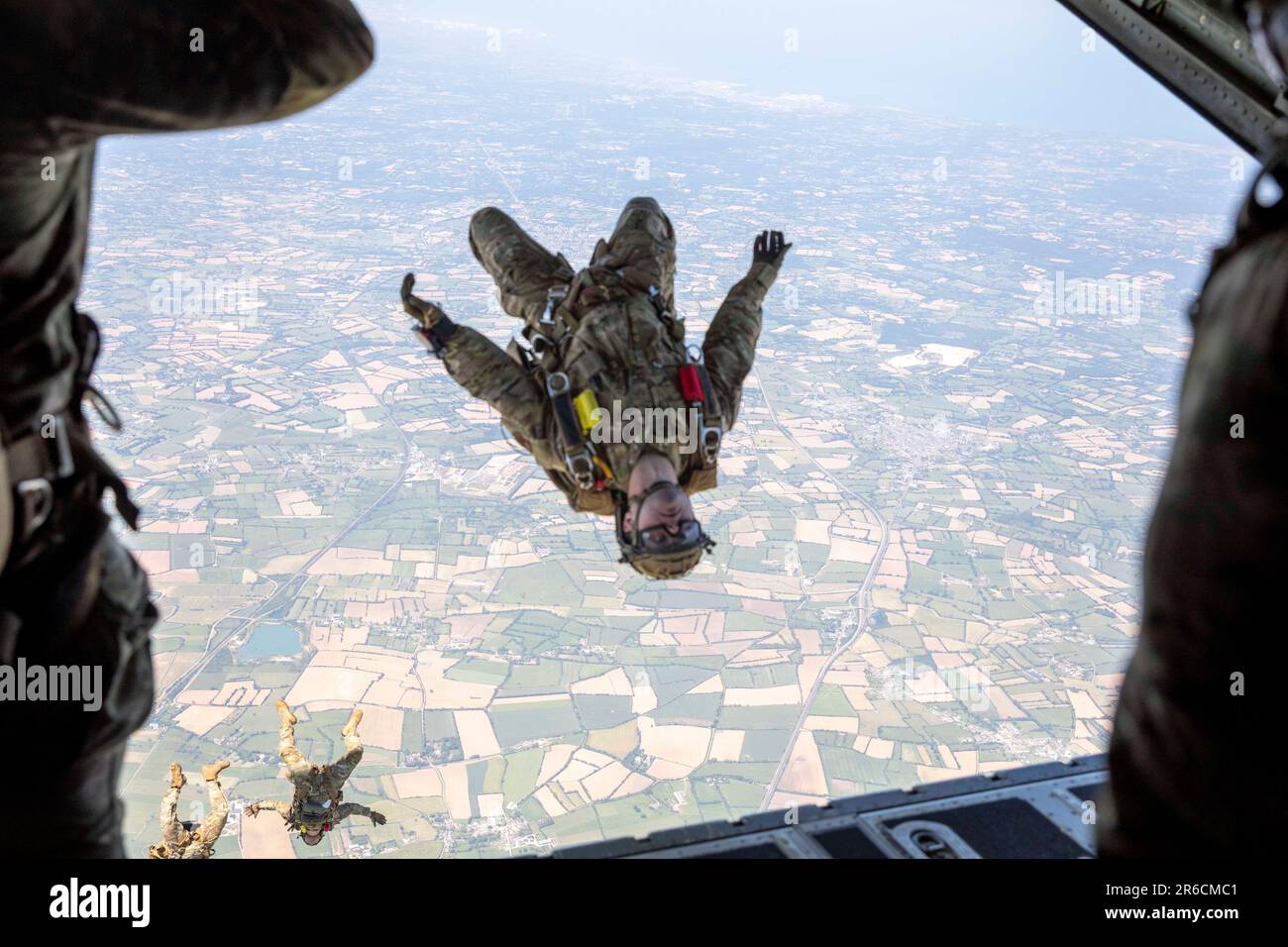 Iron Mike Drop zone, Normandy, France. 4th June, 2023. Commanding ...