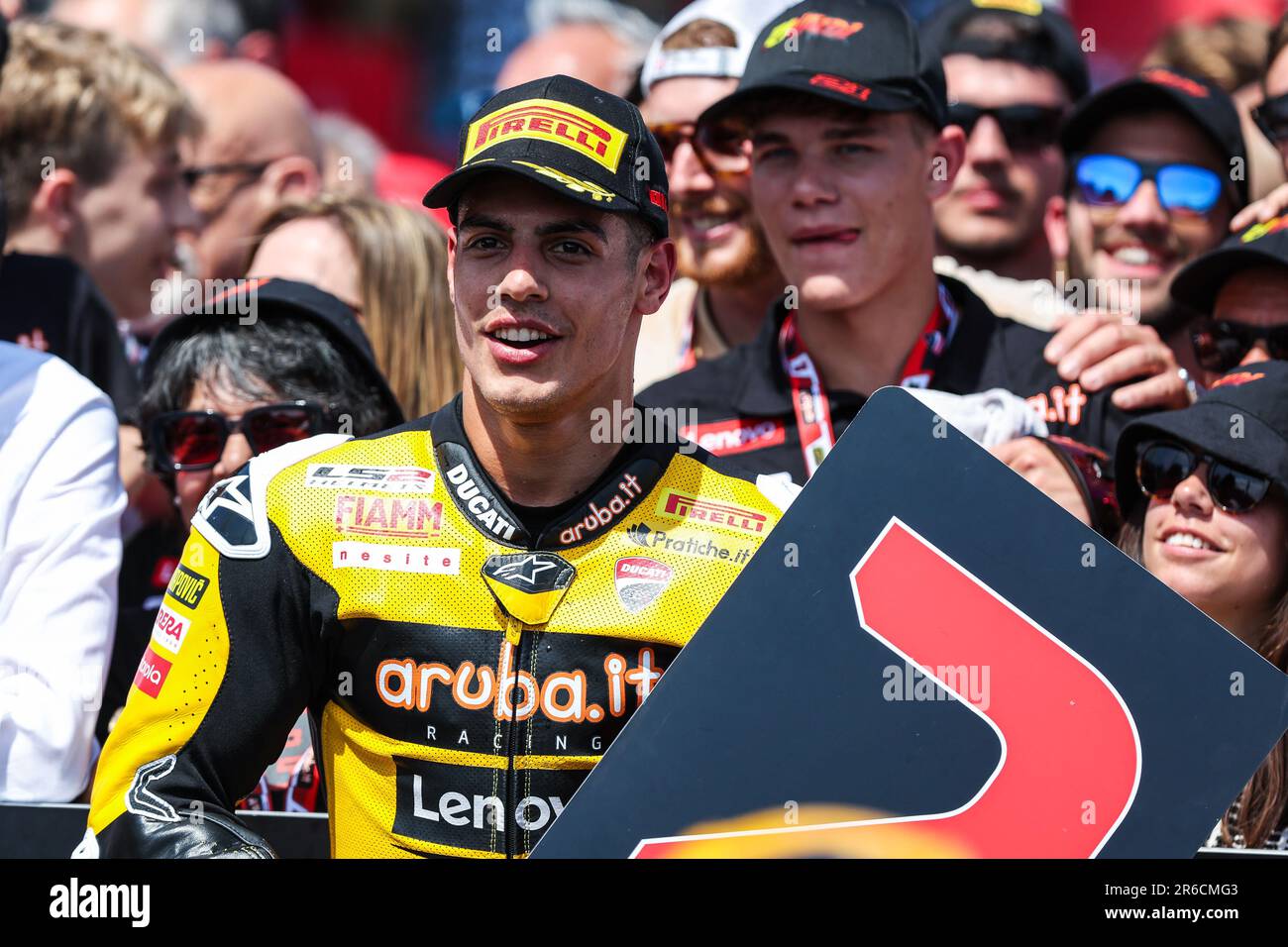 Michael Ruben Rinaldi of Aruba.it Racing - Ducati celebrates during the ...