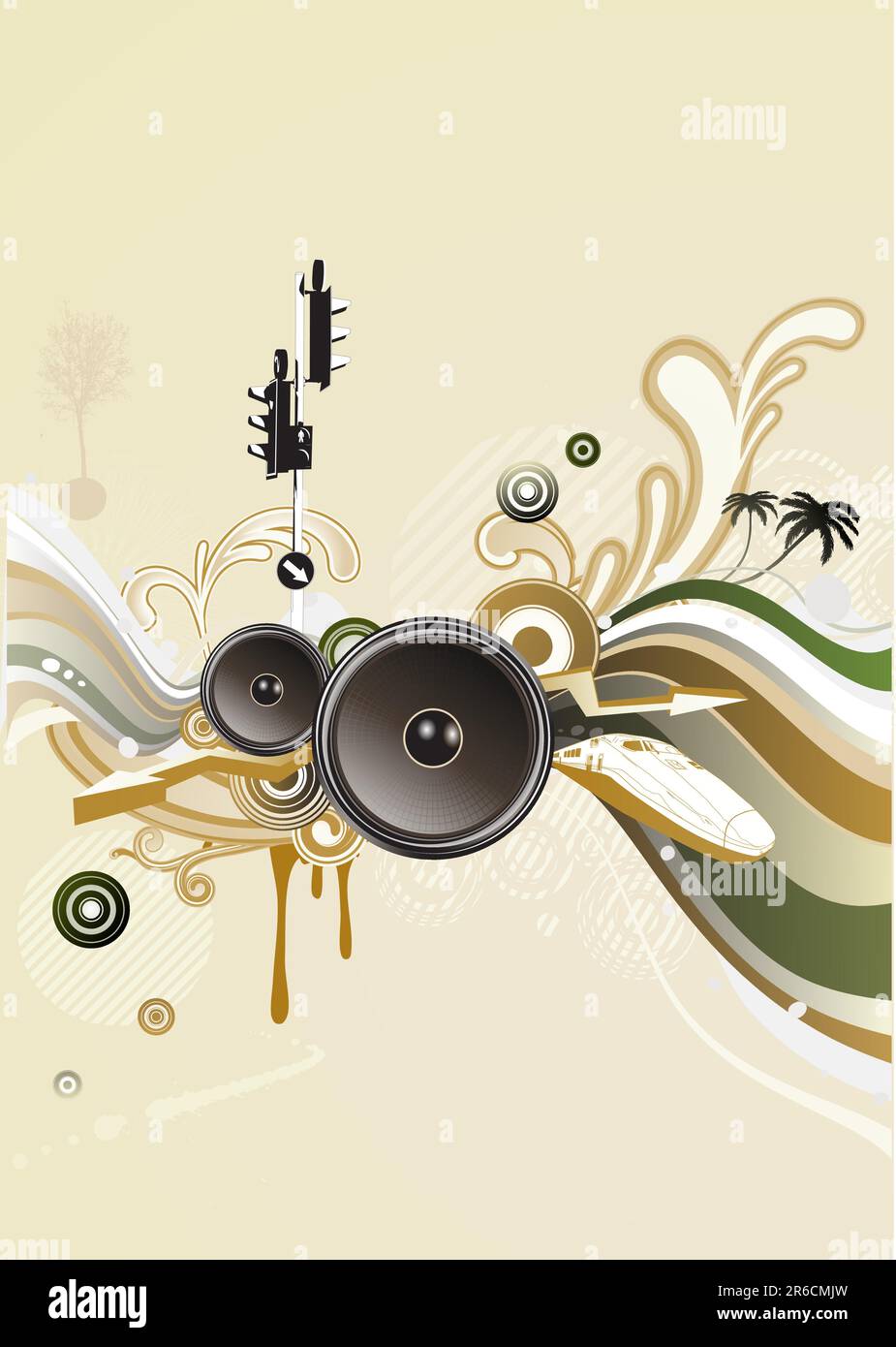 Vector illustration of shiny abstract party design Stock Vector Image ...