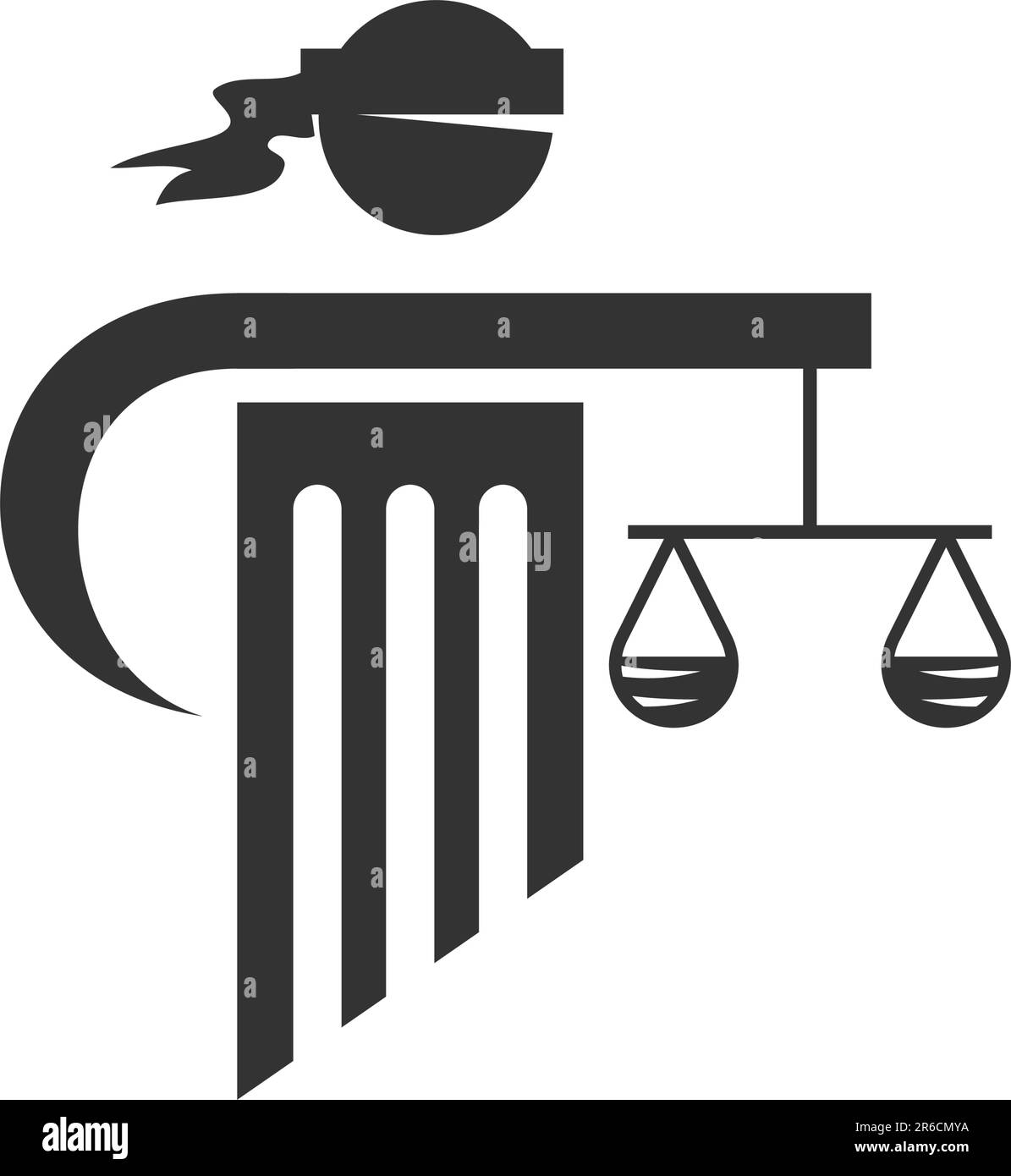 law logo template. Icon Illustration Brand Identity. Isolated and flat ...