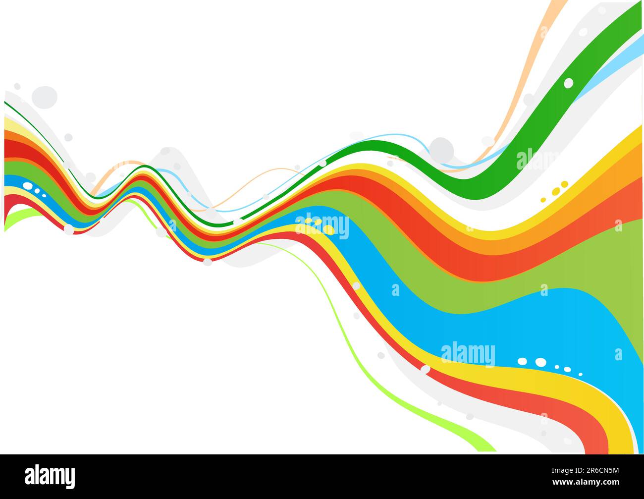 Vector illustration of style wave colored abstract Background Stock ...