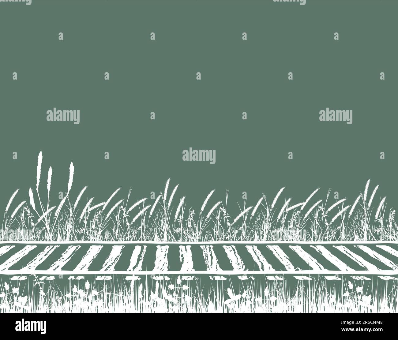 Disused railway track Stock Vector Images - Alamy
