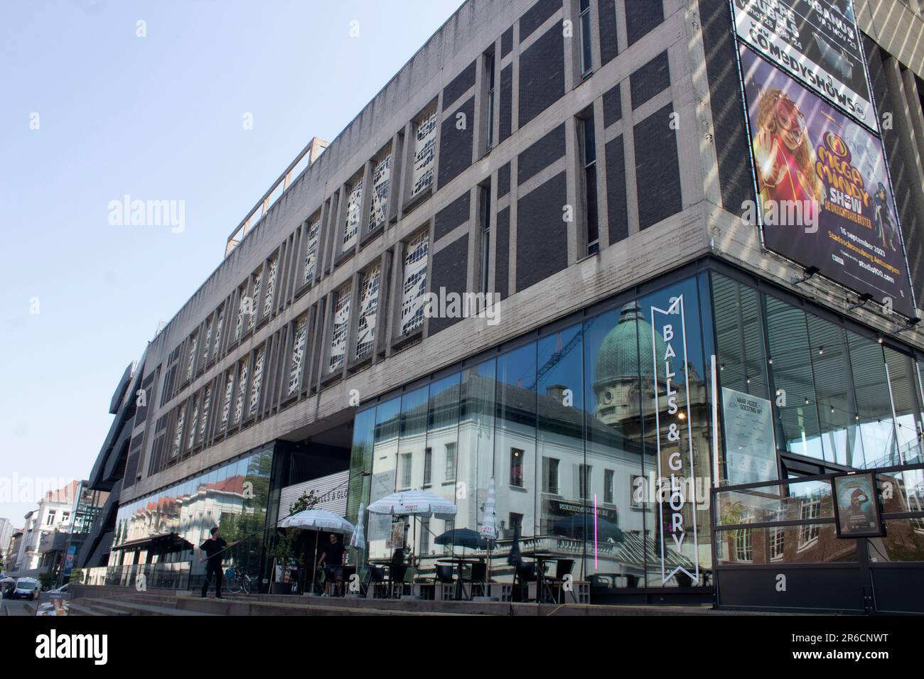 The exterior of the theatre complex Stadsschouwburg , with older ...