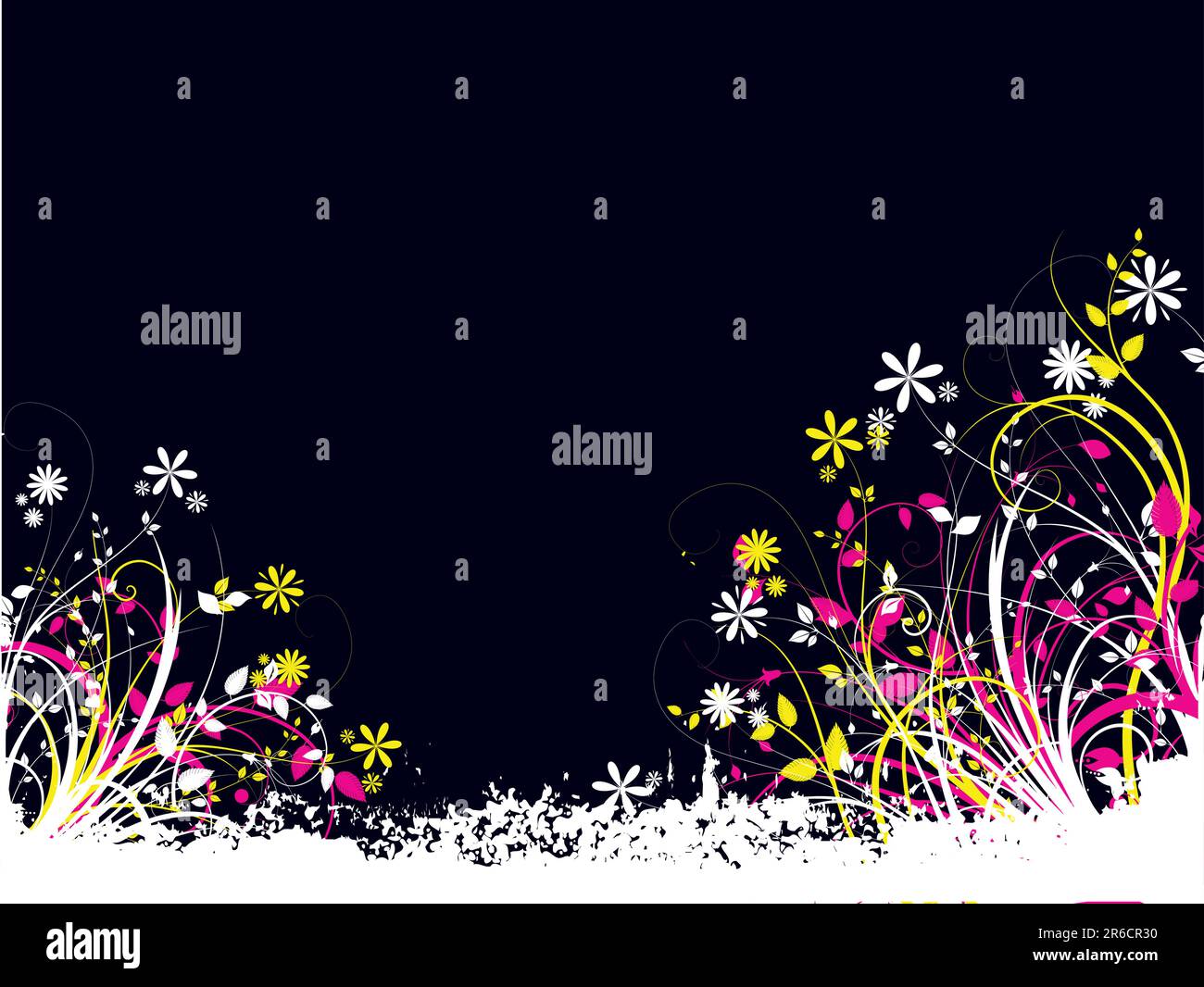 Abstract chaotic floral design Stock Vector Image & Art - Alamy