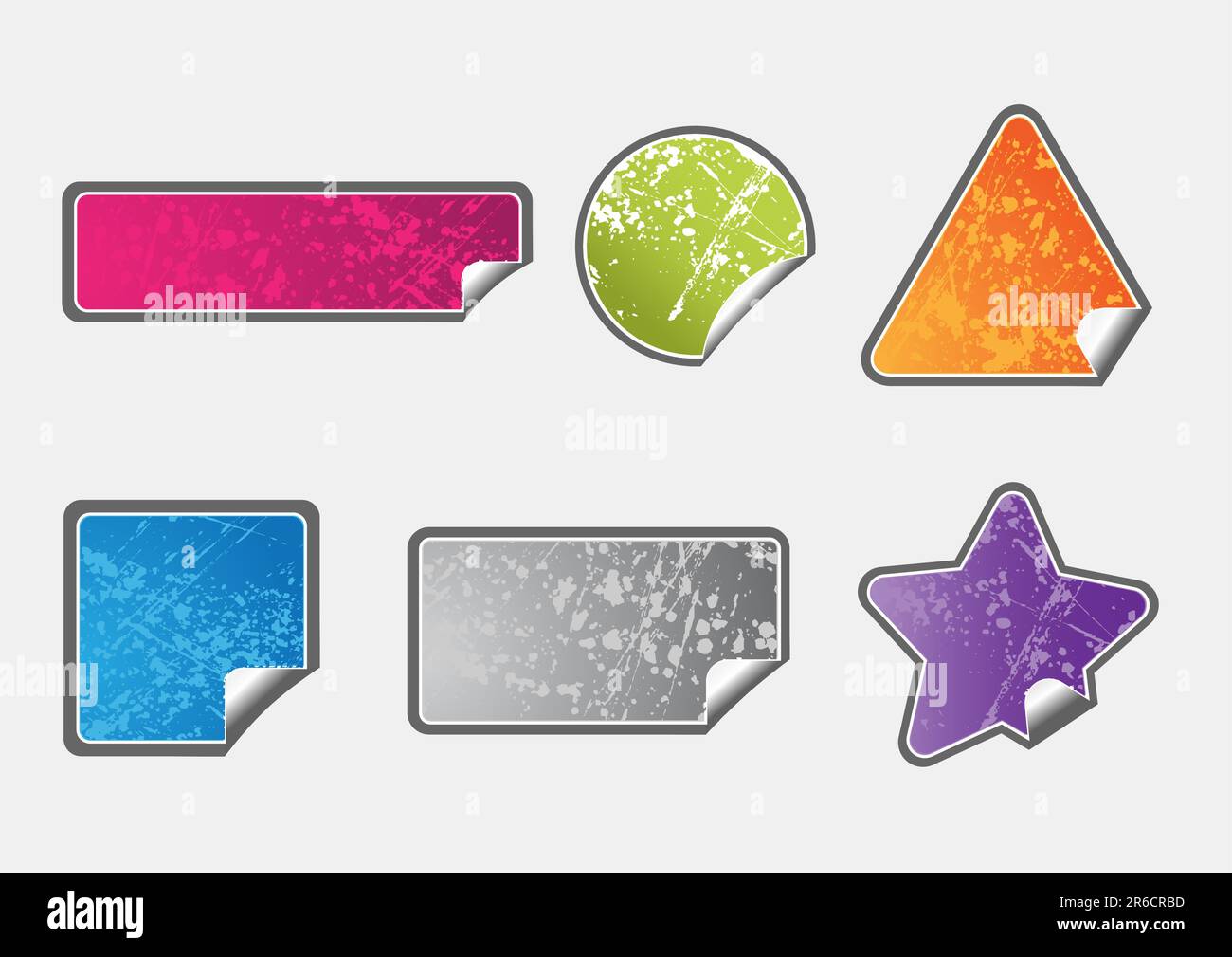 Business label set market hi-res stock photography and images - Alamy