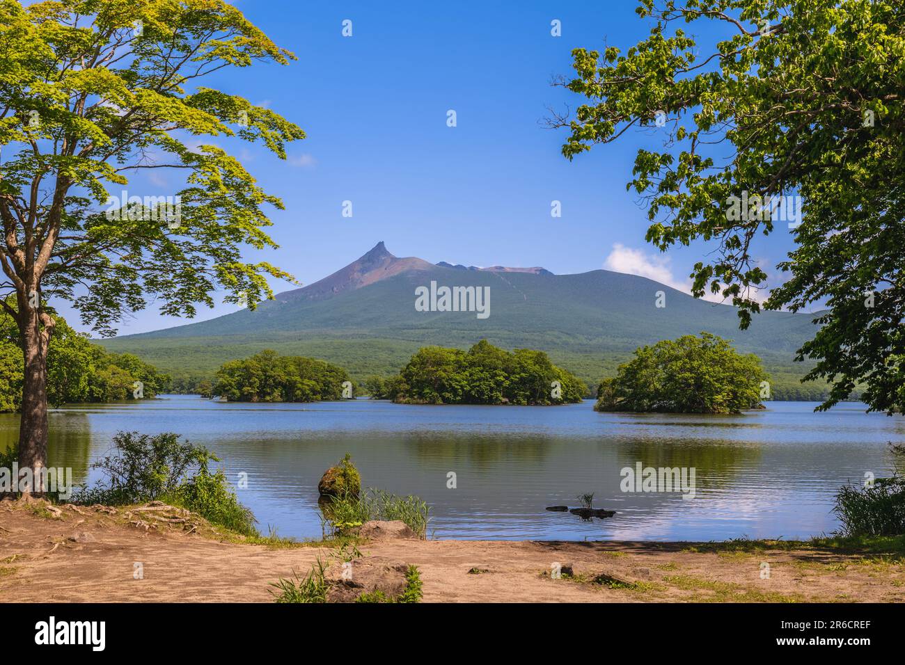 scenery of Onuma Quasi National Park in Hakkaido, Japan Stock Photo - Alamy