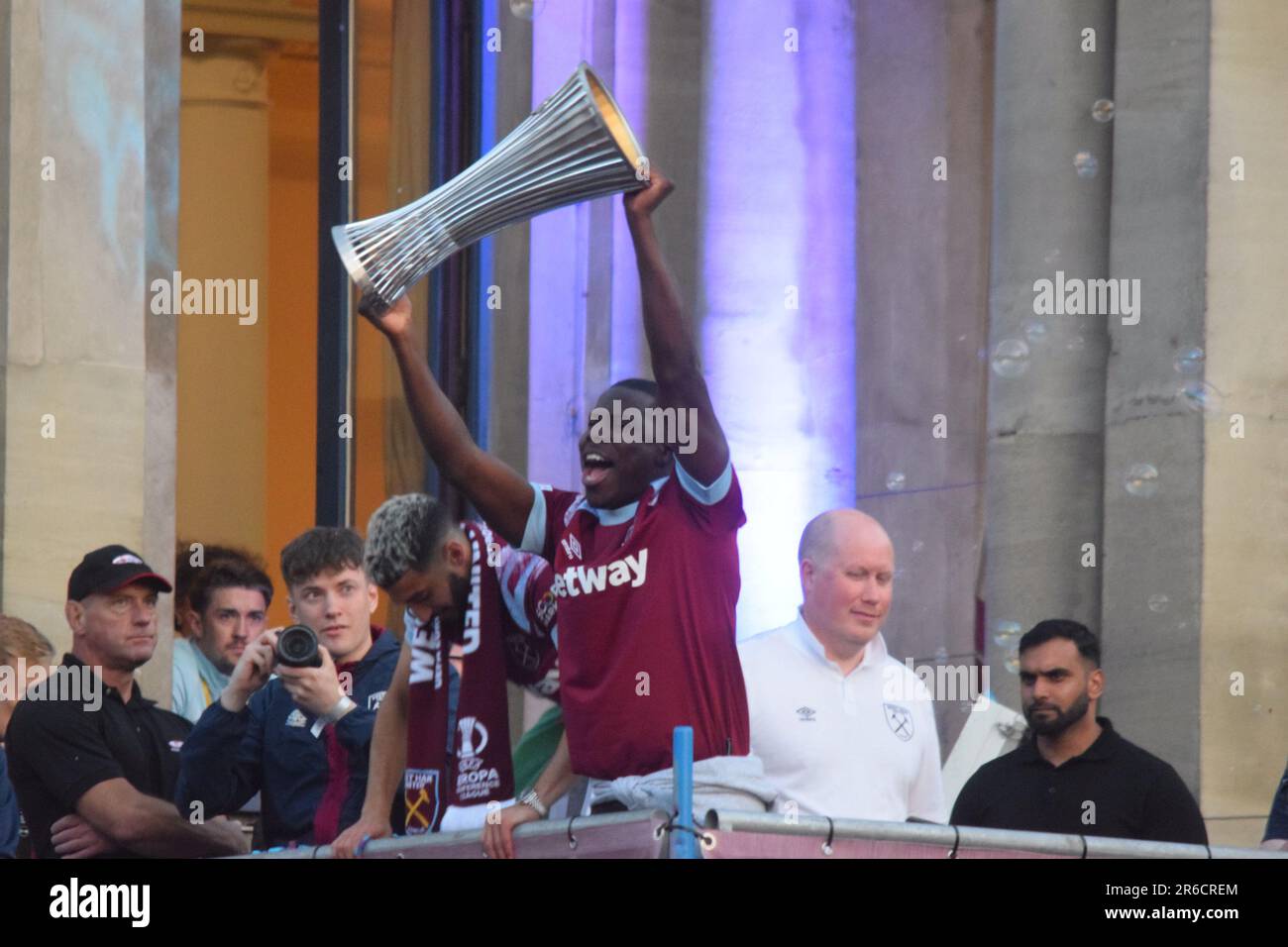 West Ham United UEFA Europa Conference League Trophy Parade Thursday ...