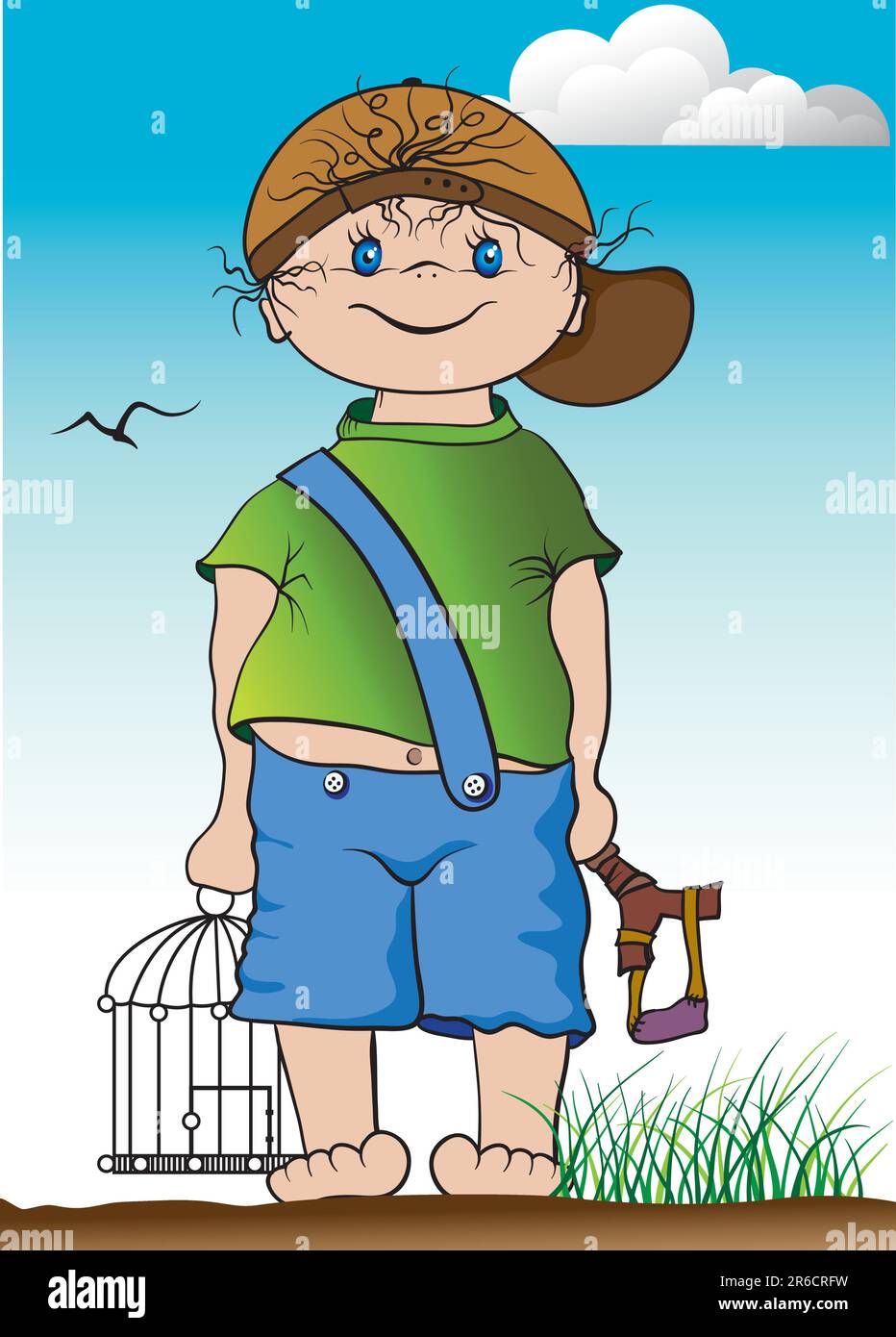 Happy beautiful child boy Stock Vector Images - Alamy