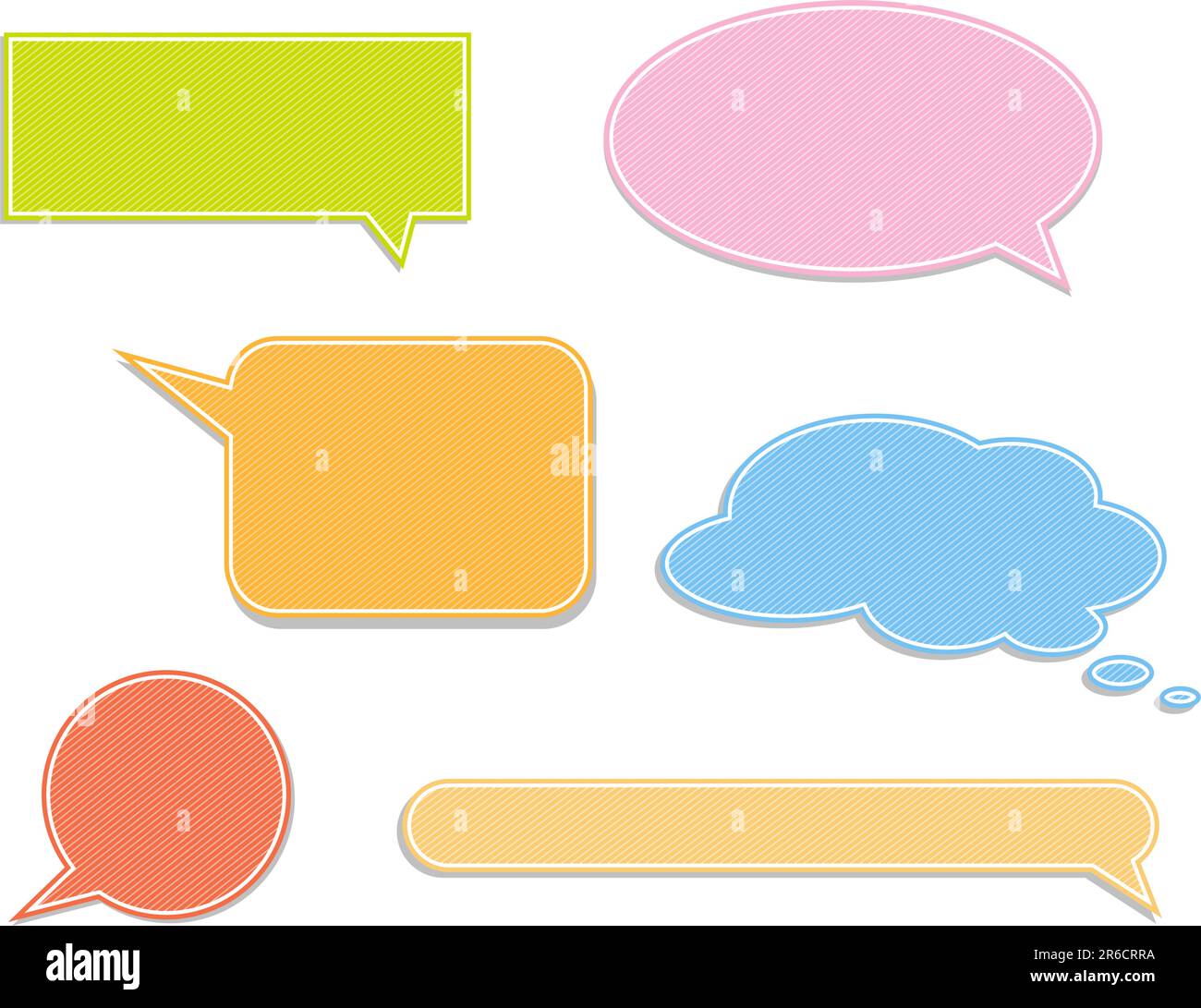 Set of colorful speech labels. Vector art Stock Vector Image & Art - Alamy