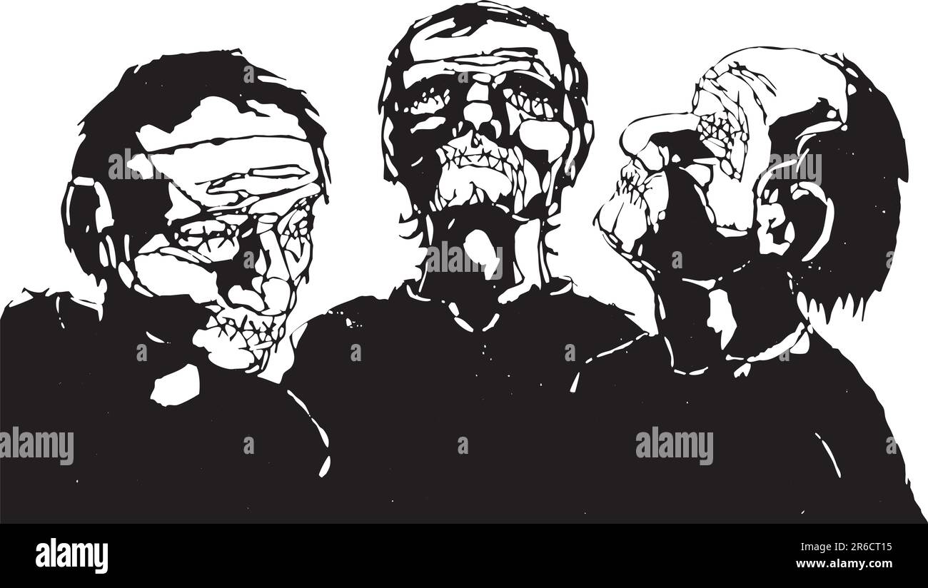 Three blind men Stock Vector Images - Alamy