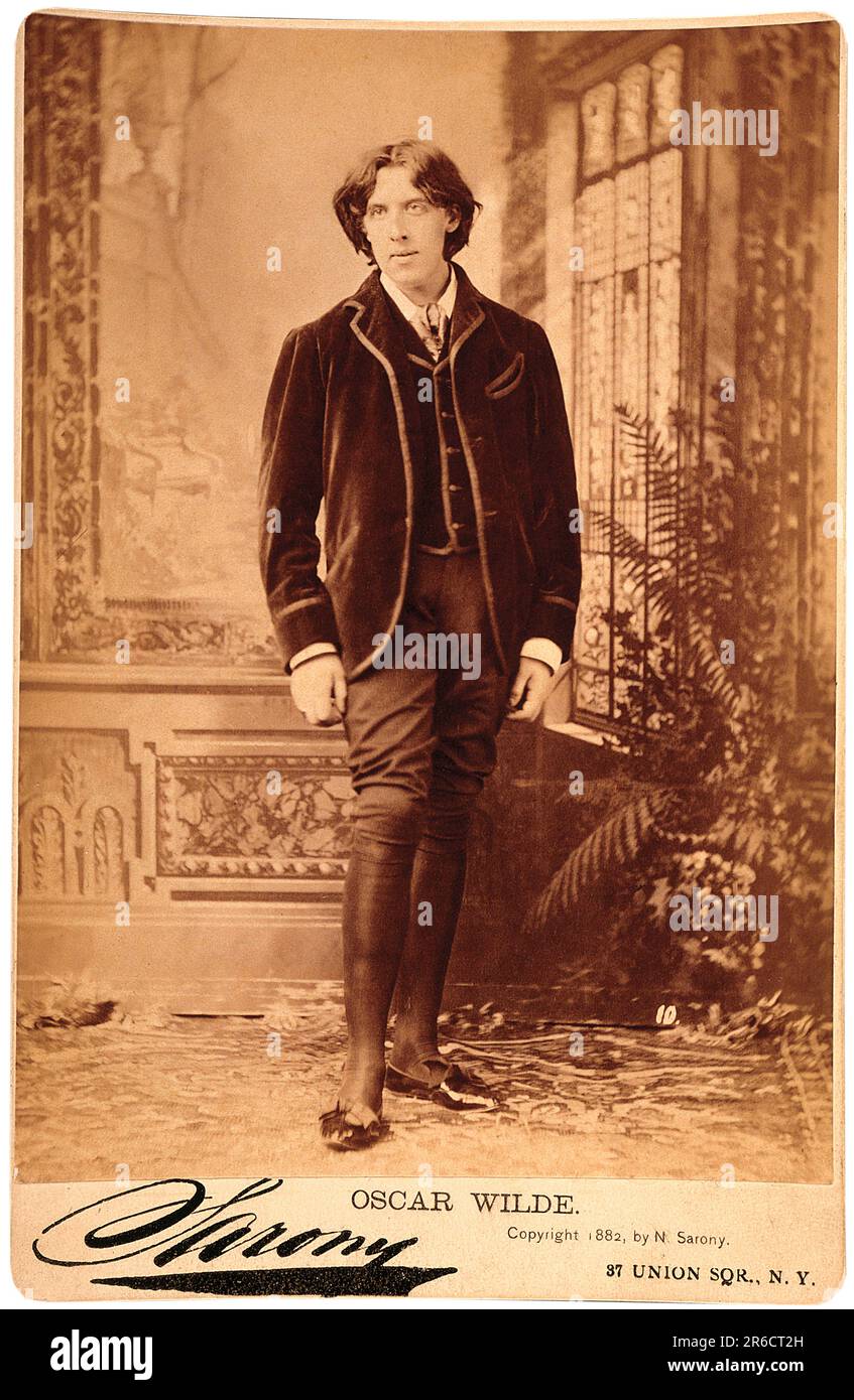 Oscar Wilde (1854-1900), Irish Poet and Playwright, full-length ...