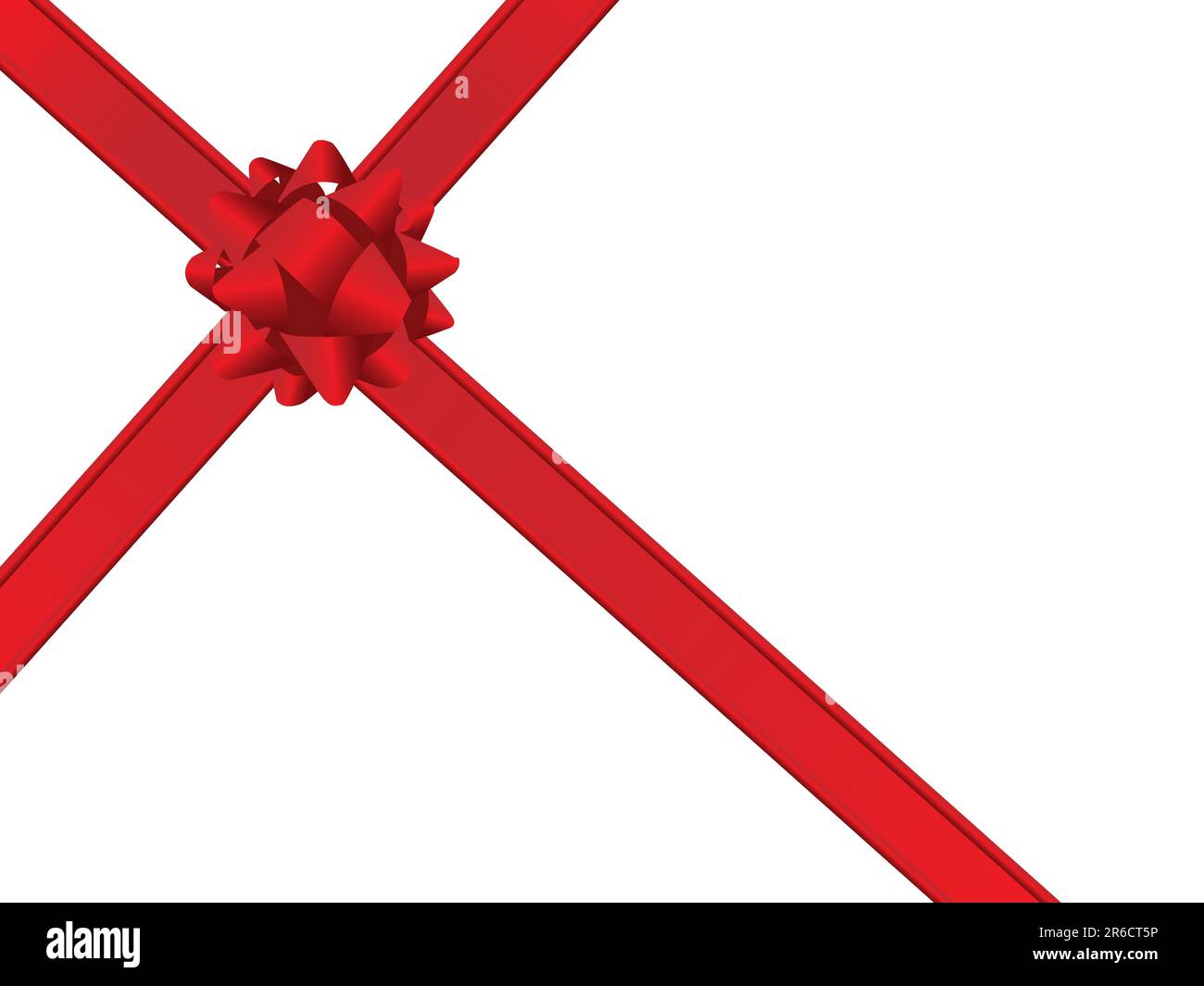 Red bow and ribbons. More christmas images in my portfolio Stock Vector ...