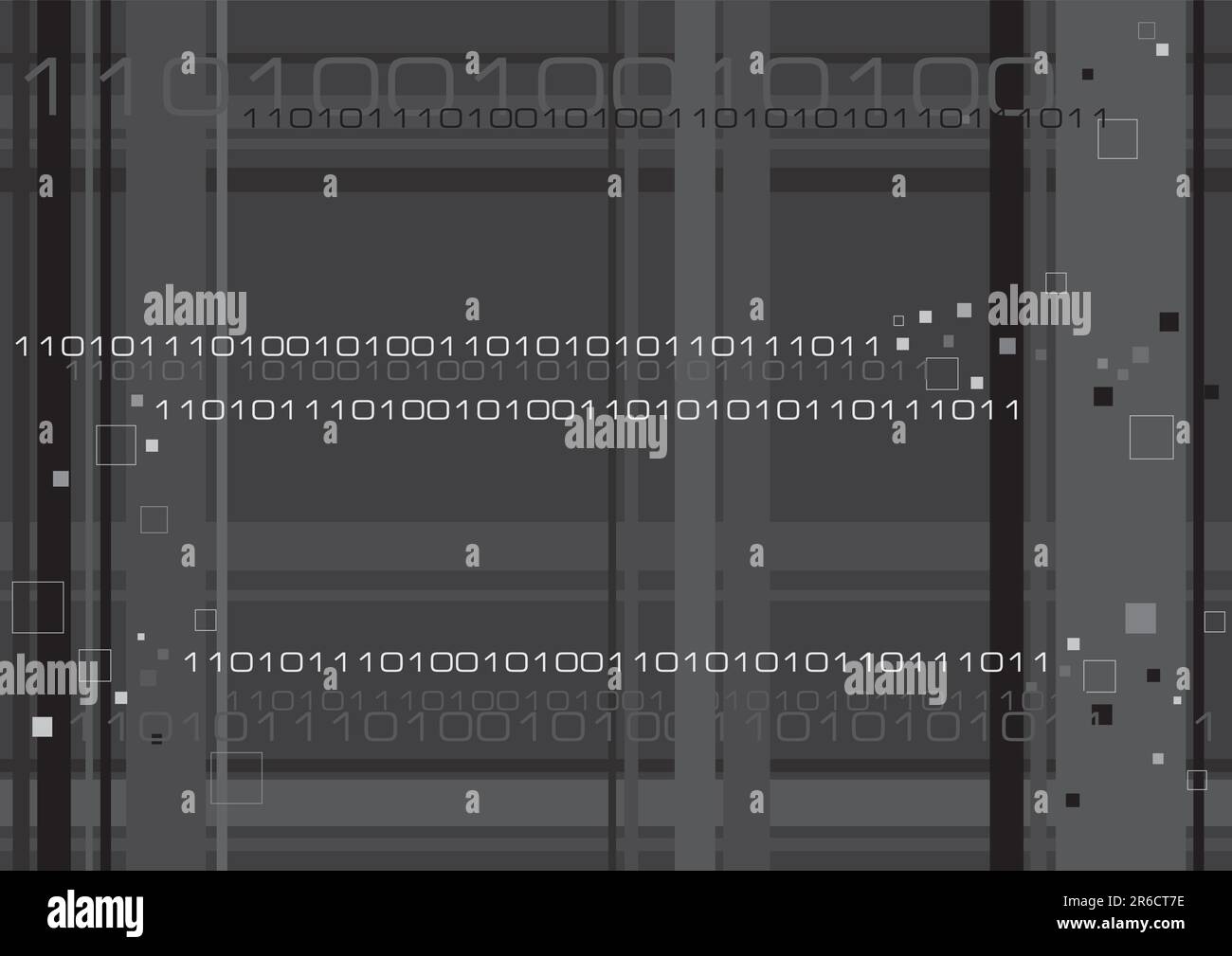 Computer Generated Digital Binary Code Technology Stock Vector Image 7683