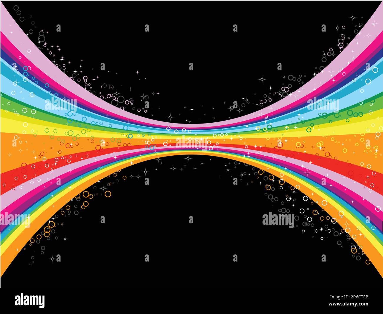 Groovy rainbow Stock Vector Images - Alamy