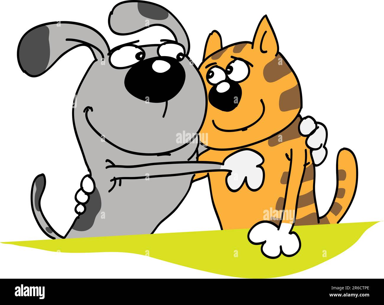 Good friends Stock Vector Images - Alamy