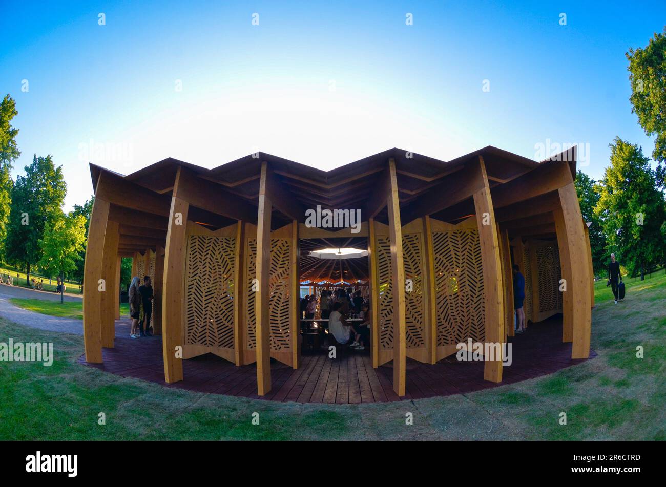 The Serpentine Pavilion 2023 designed by Lina Gotmeh is titled À table ...