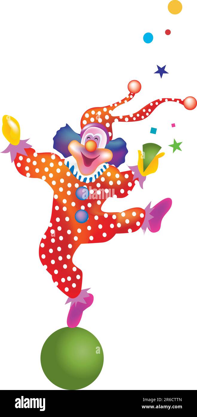 Clown show Stock Vector Images - Alamy