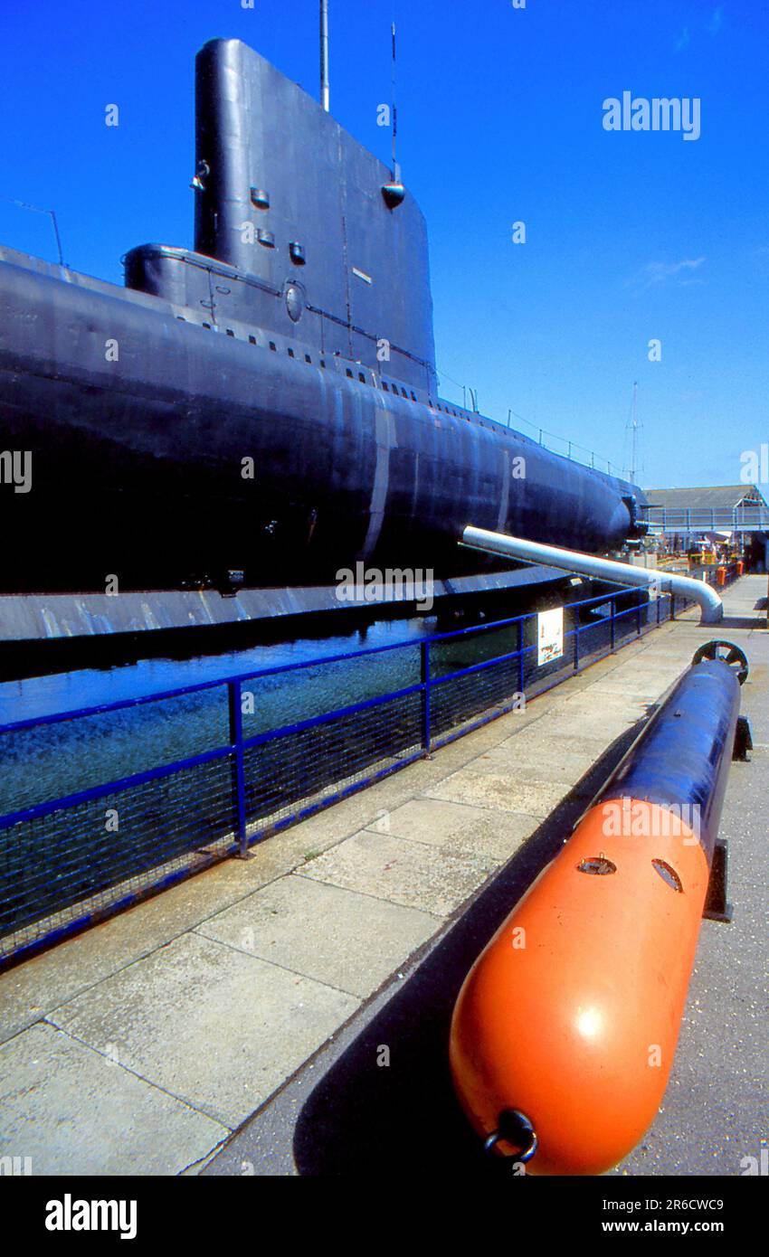 AIMG408 Submarine museum with torpedo Stock Photo - Alamy