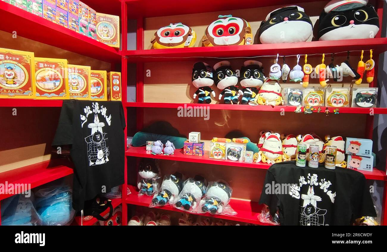 A general view of the pop-up store featuring Chinese animation and ...