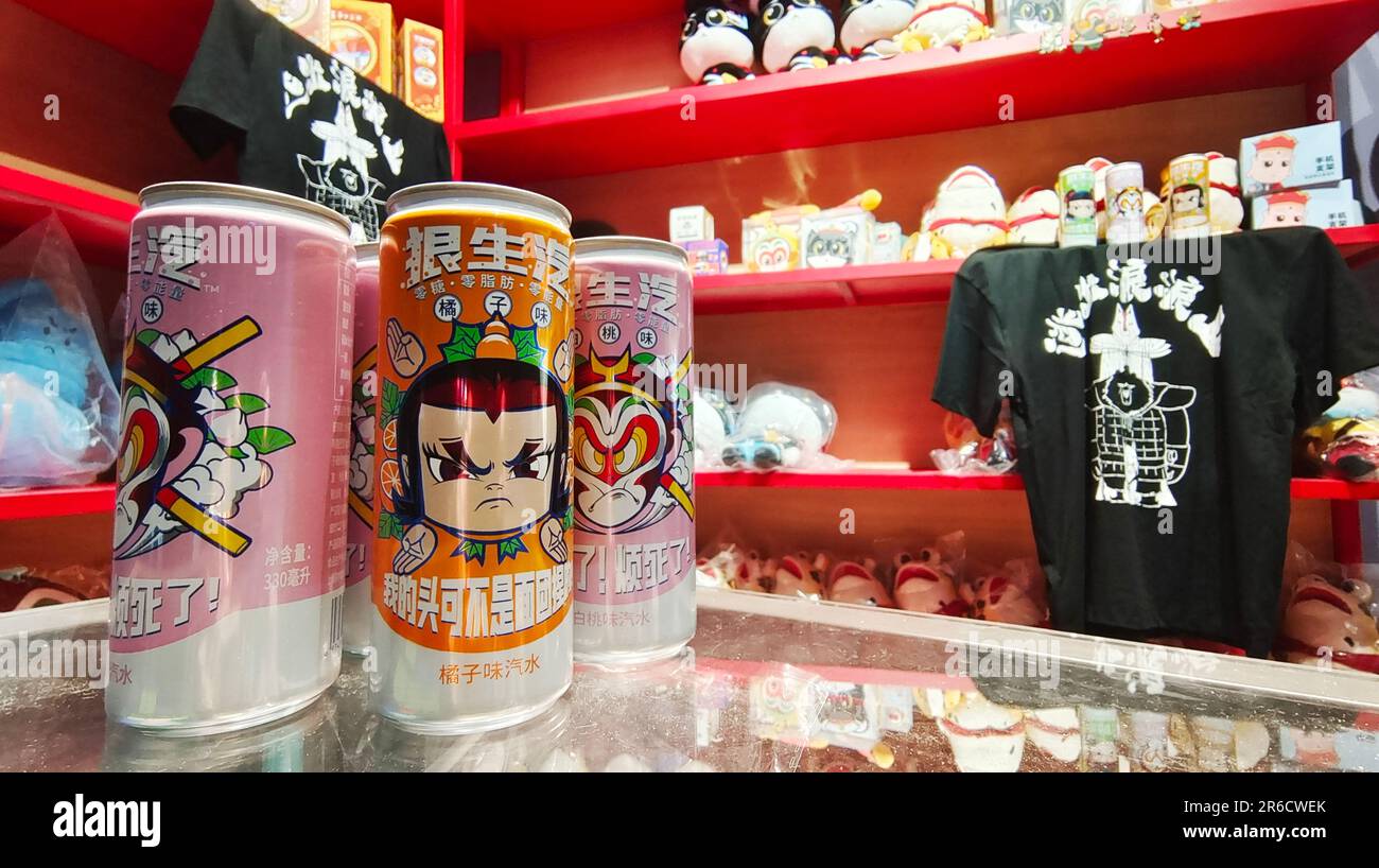 A general view of the pop-up store featuring Chinese animation and ...