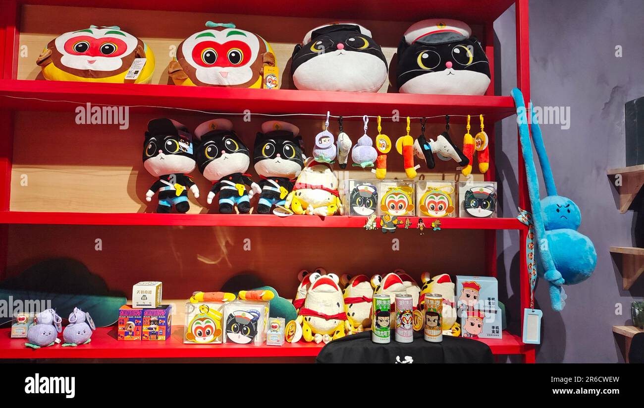 A general view of the pop-up store featuring Chinese animation and ...