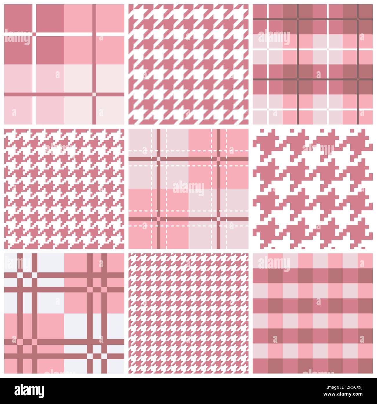 Vector seamless pattern with color variations, full scalable vector ...