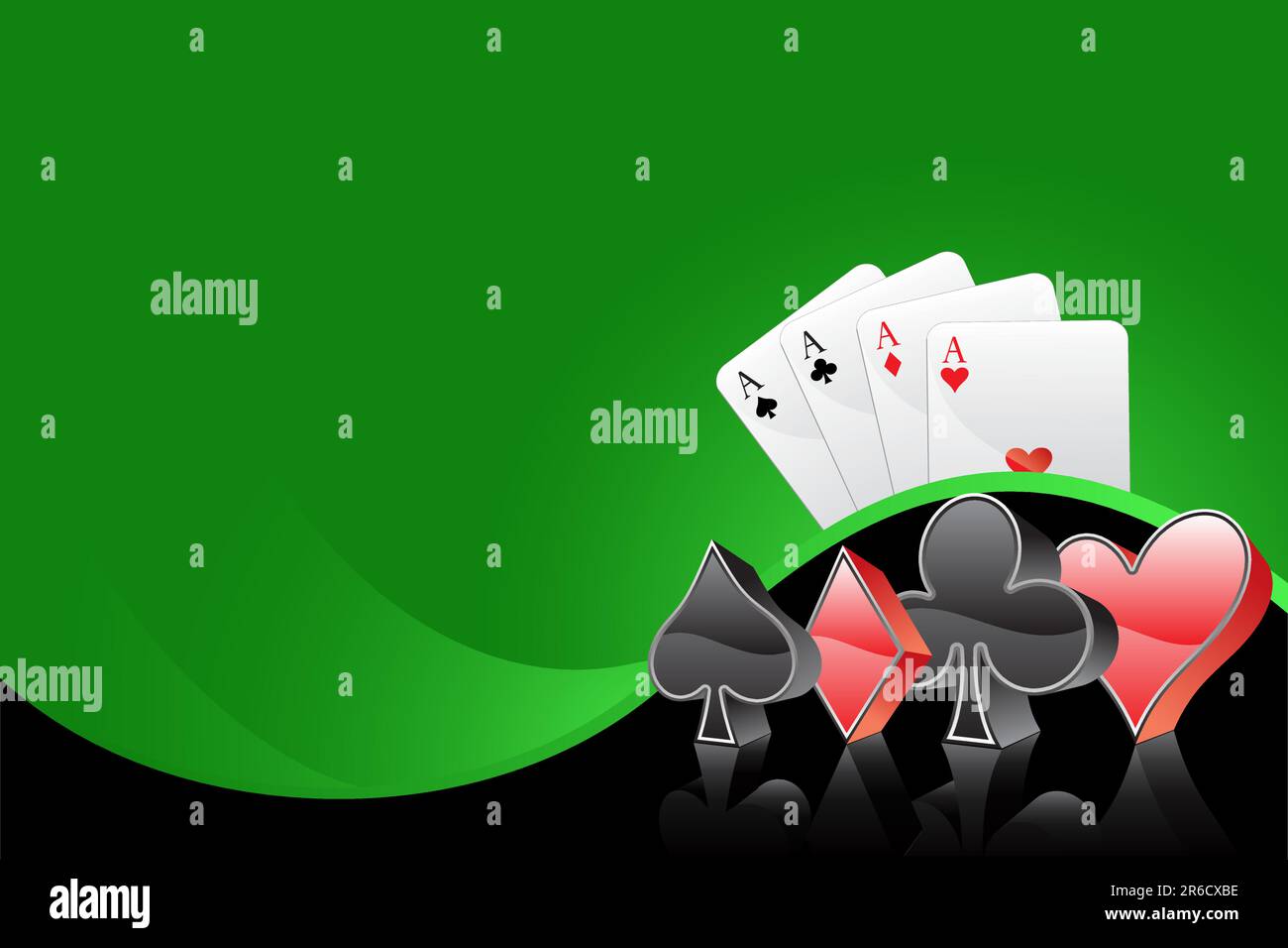 four vector playing kards elements design Stock Vector Image & Art - Alamy