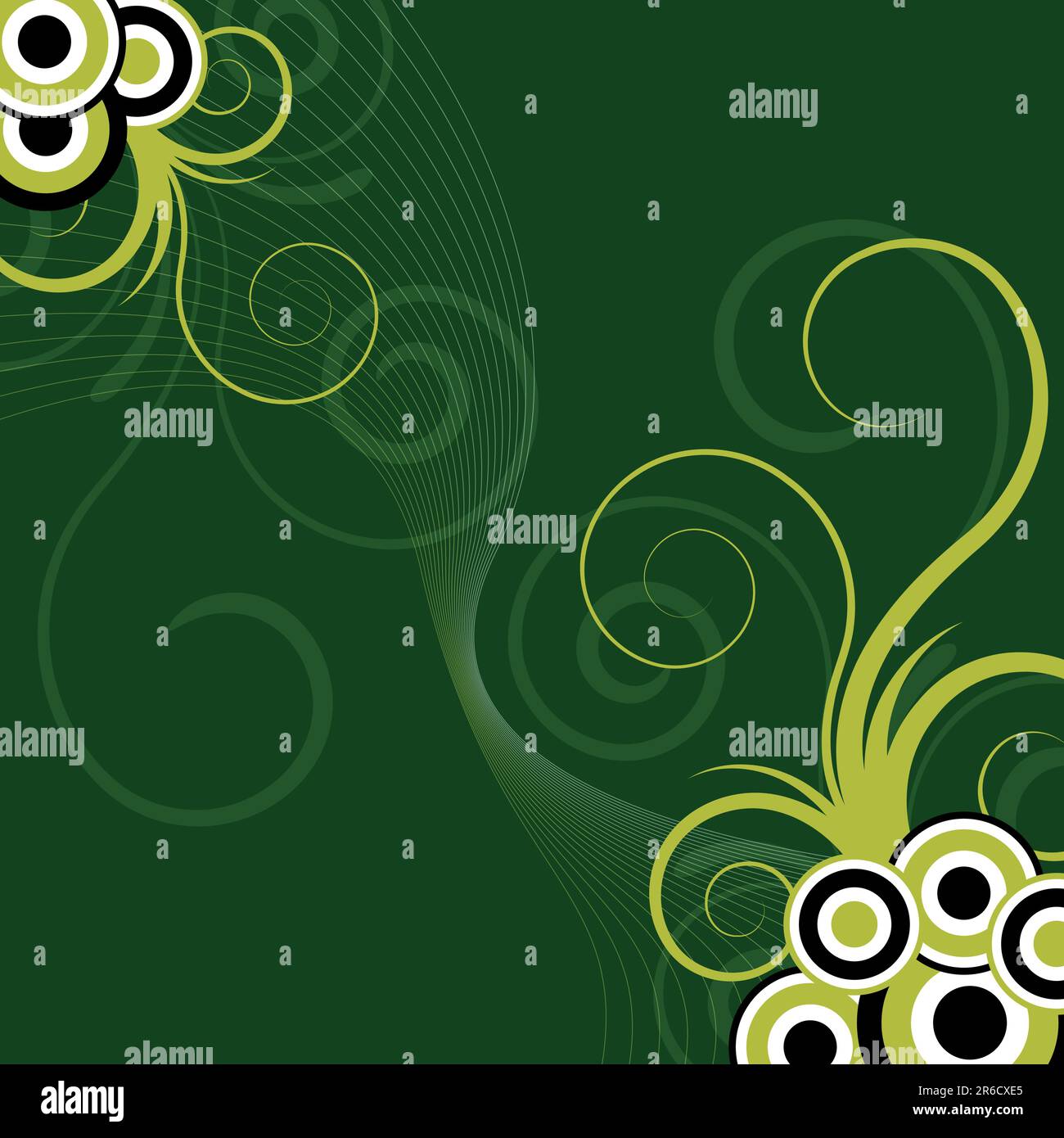 abstract green floral background for design Stock Vector Image & Art ...