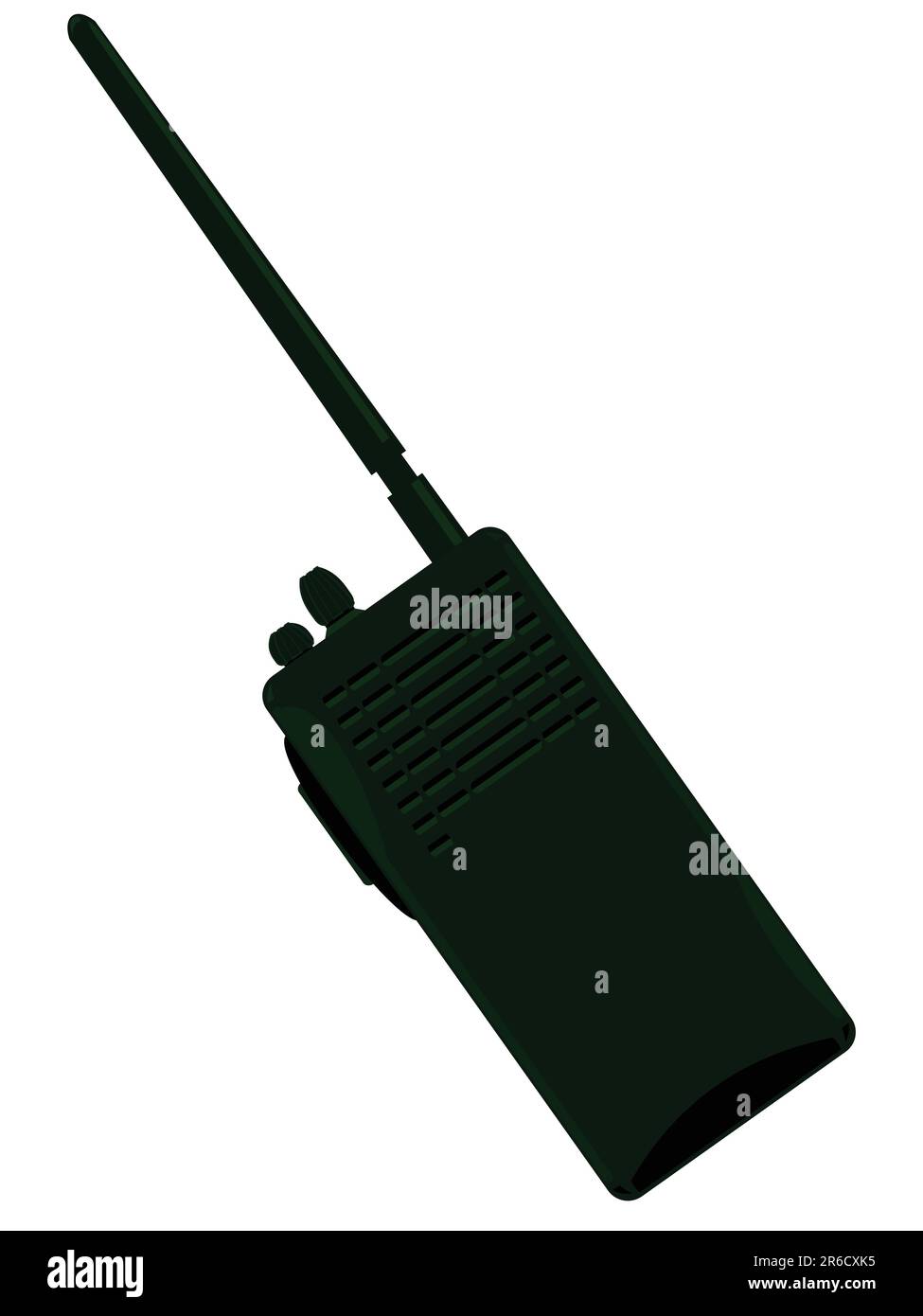 Police portable radio set in a vector Stock Vector Image & Art - Alamy