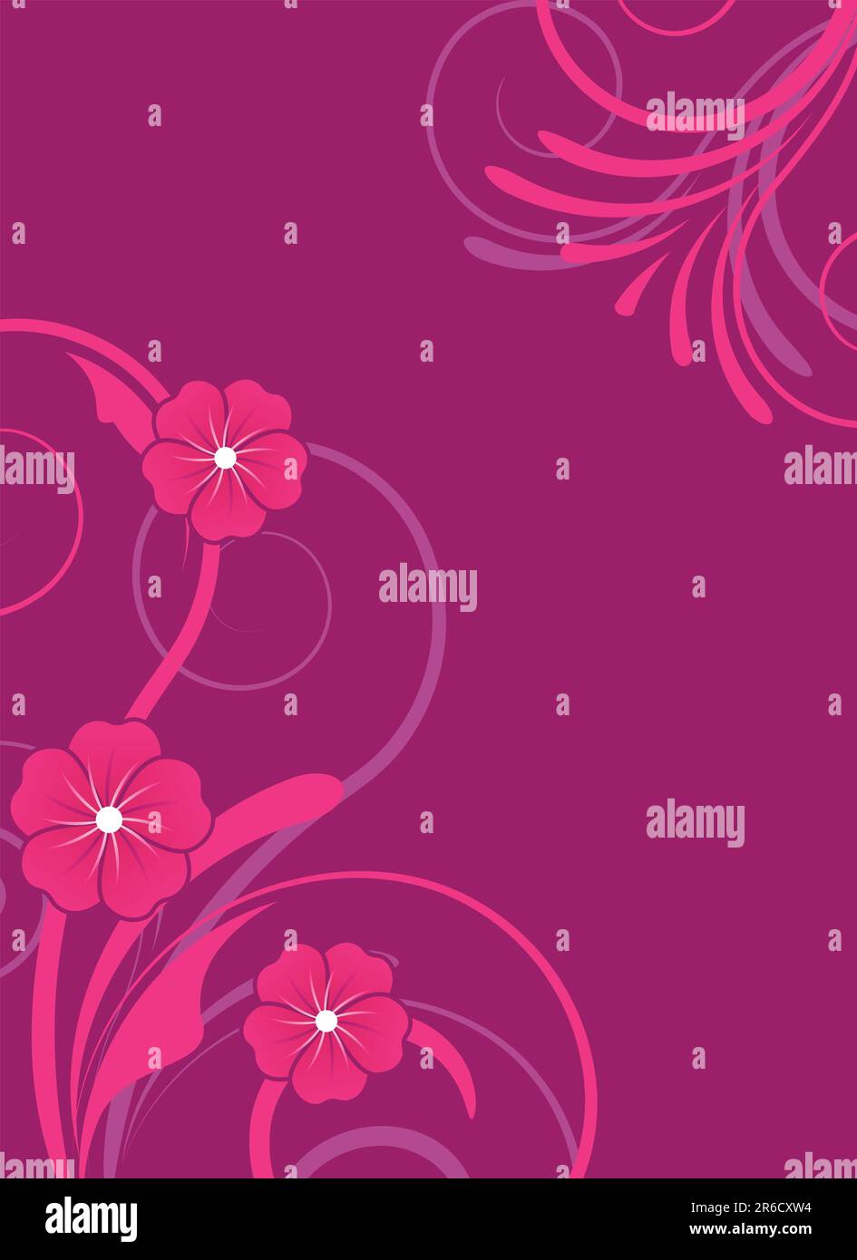 abstract pink / violet floral background for design Stock Vector Image ...