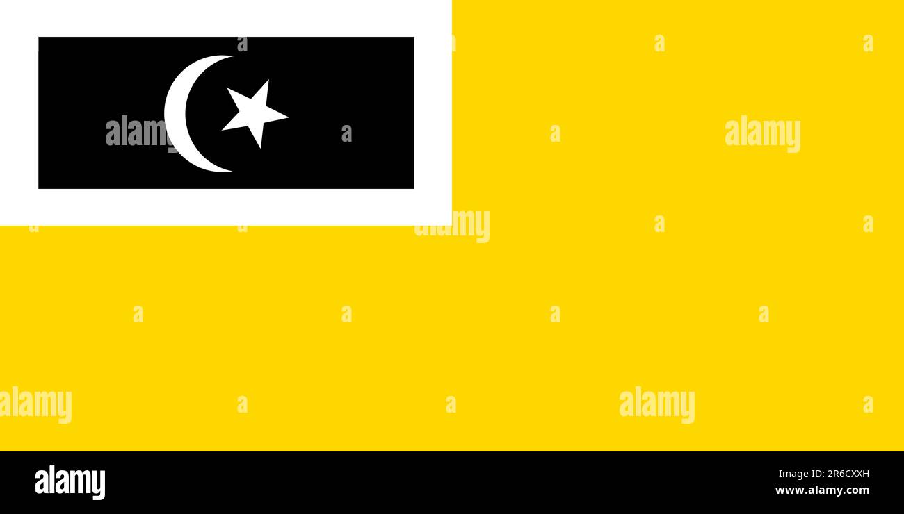Top view of flag Kuala Terengganu, Terengganu Malaysia. Malaysian ...