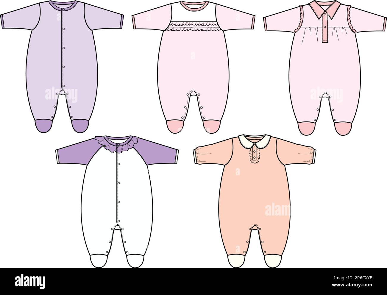 Infant wear Stock Vector Images - Alamy