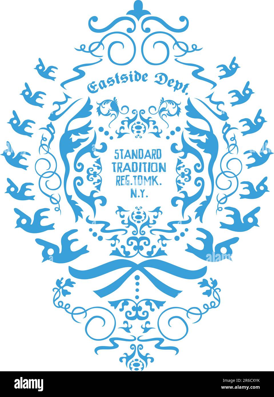 fancy floral emblem Stock Vector Image & Art - Alamy