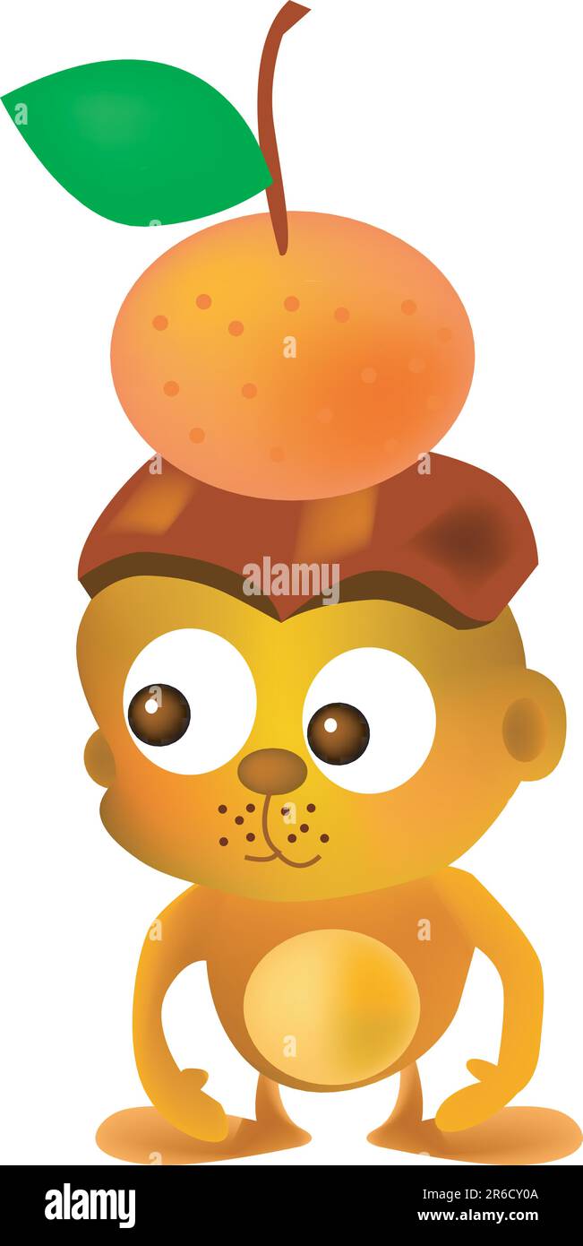 Mandarin monkey Stock Vector Images - Alamy