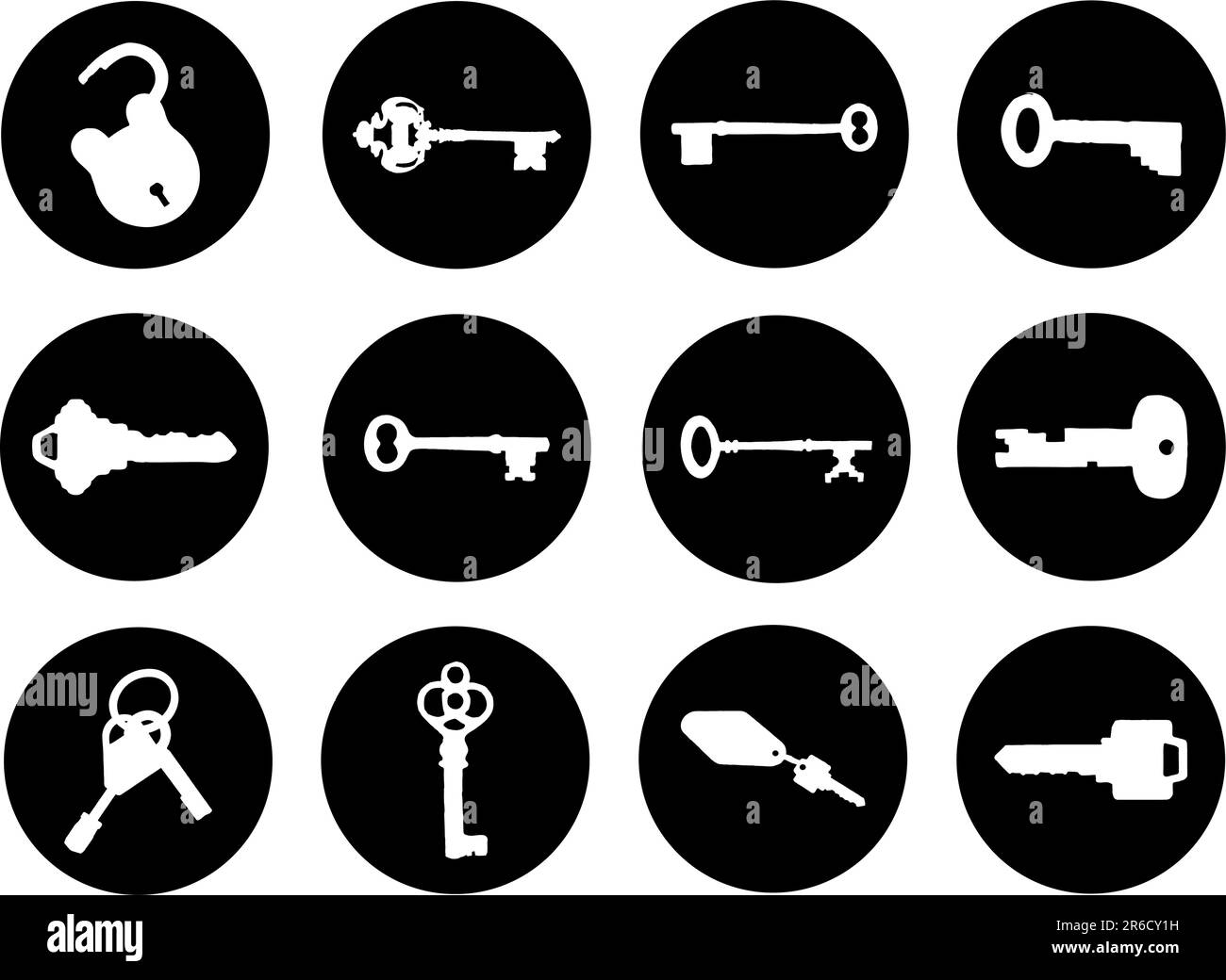 House with keys in the door Stock Vector Images - Alamy