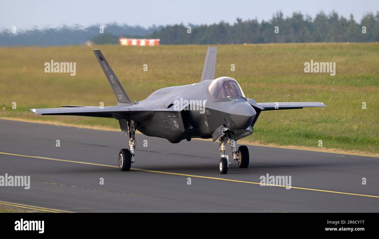 A U.S. Air Force F-35A Lightning II aircraft, assigned to the 158th ...