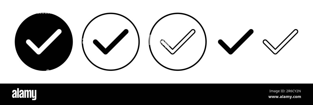 check icon vector. check mark icon. check list button icon Stock Vector Image & Art - Alamy