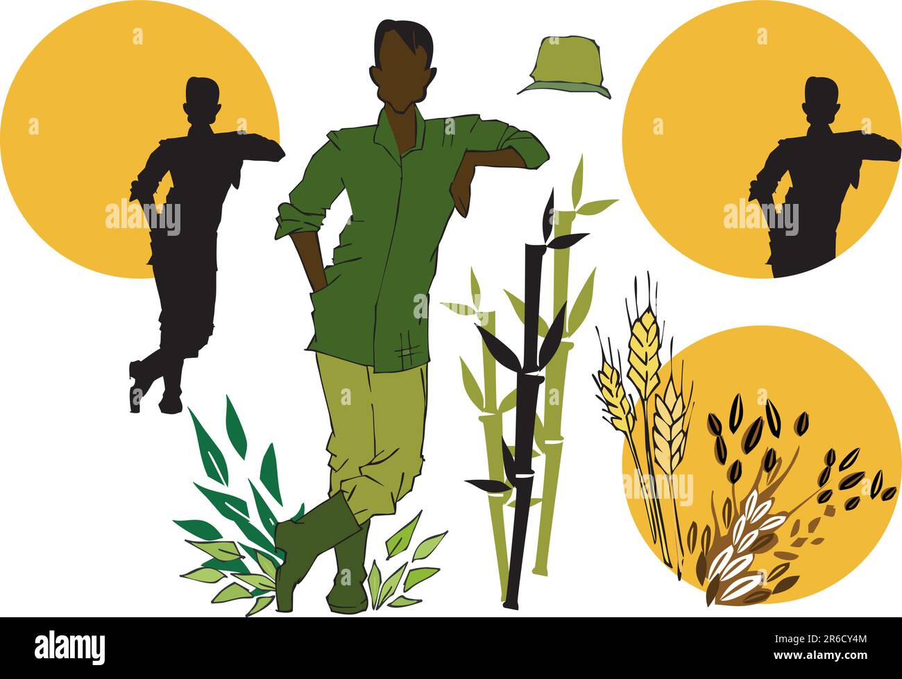 Male gardener clipart hi-res stock photography and images - Alamy