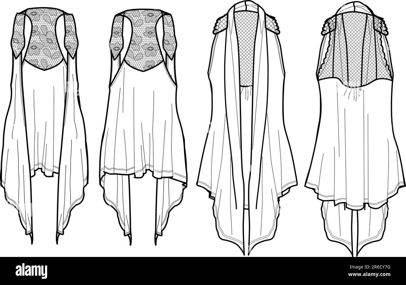 lady fashion wrap vest Stock Vector Image & Art - Alamy