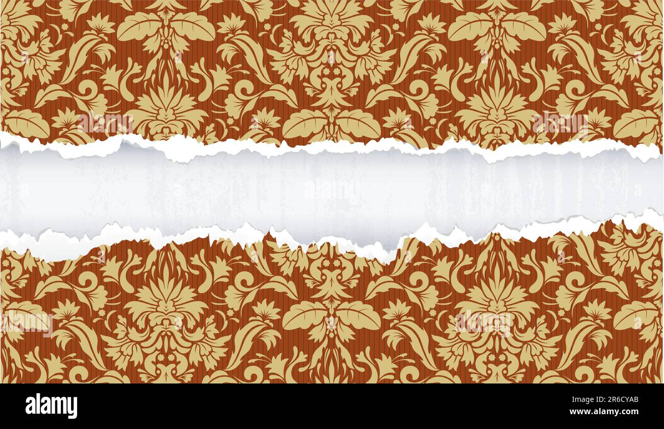 Vector illustration of Ornate floral Decorative wallpaper background ...