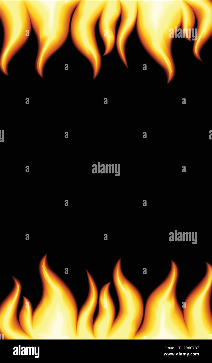 Red burning flame pattern. Vector Stock Vector Image & Art - Alamy