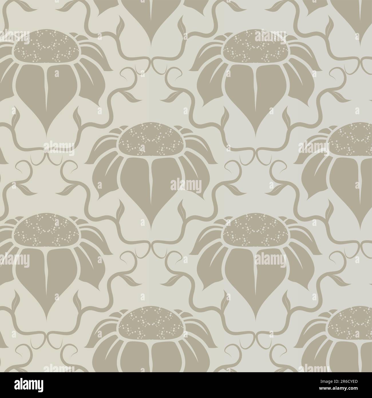 Illustration of a neutral vintage floral pattern Stock Vector Image ...