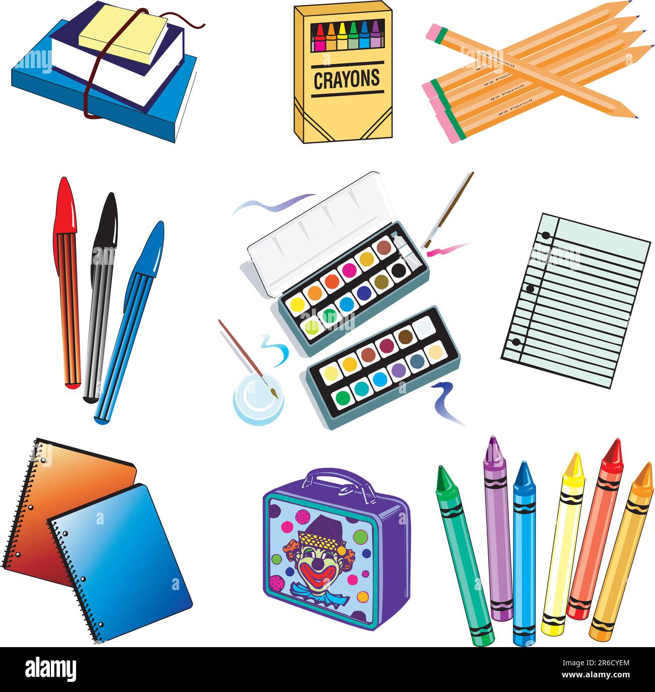 School lunch concept icon Stock Vector Images - Alamy