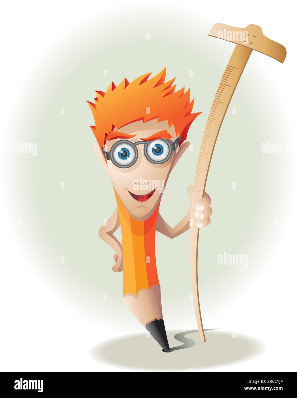 pen mascot and T scale Stock Vector Image & Art - Alamy