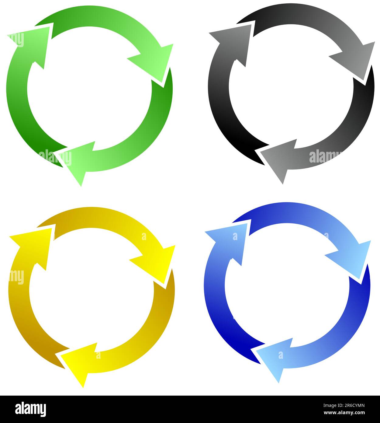 Blue recycle icons on white background Stock Vector Image & Art - Alamy