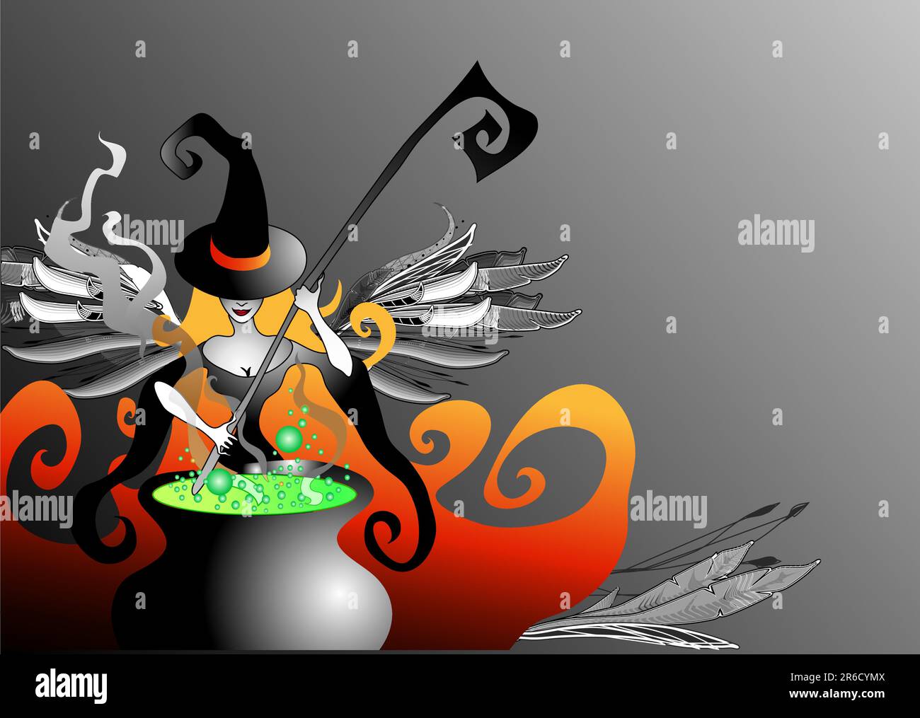 Spooky witch graphics Stock Vector Images - Alamy