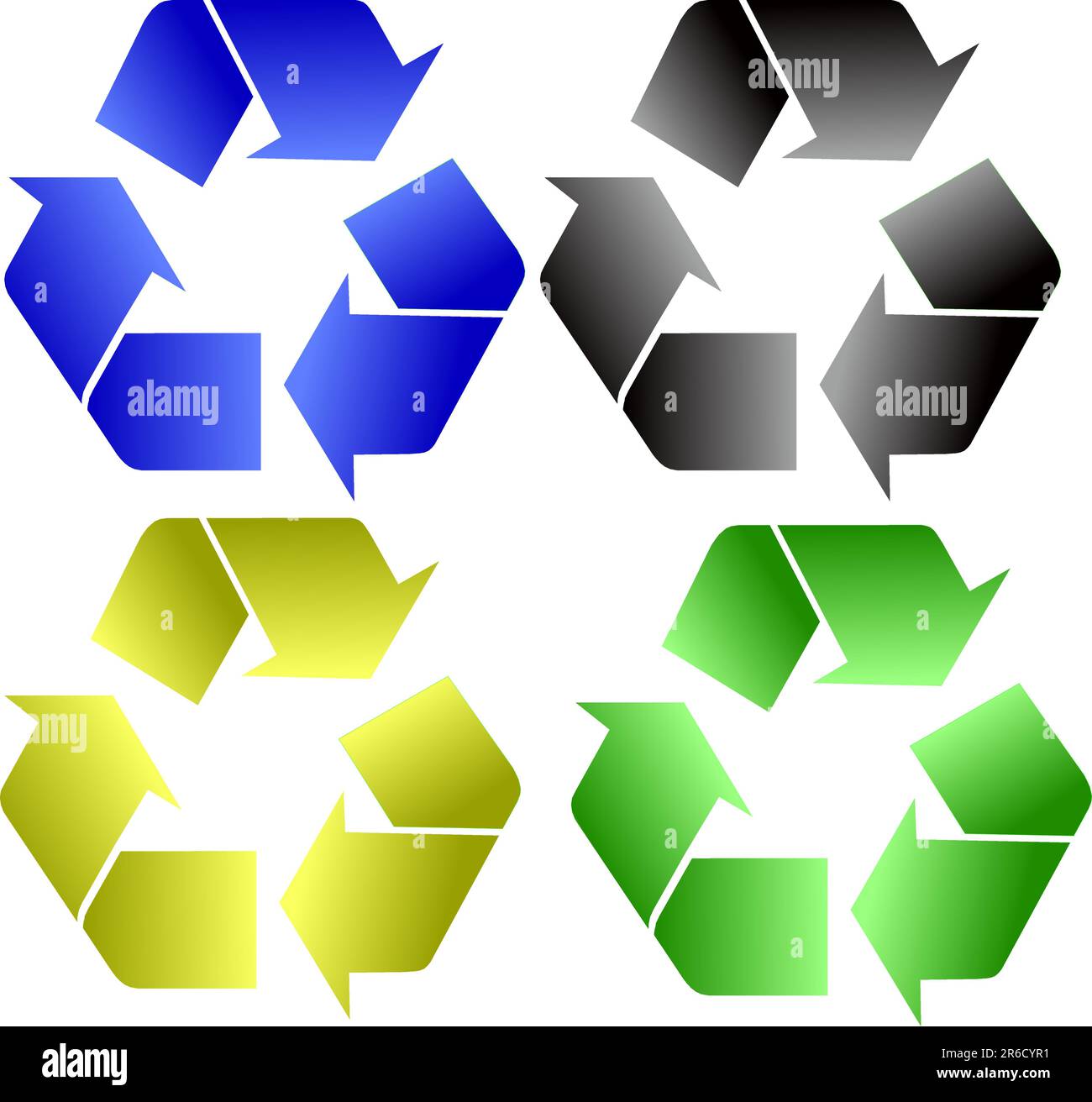 Blue recycle Stock Vector Images - Alamy