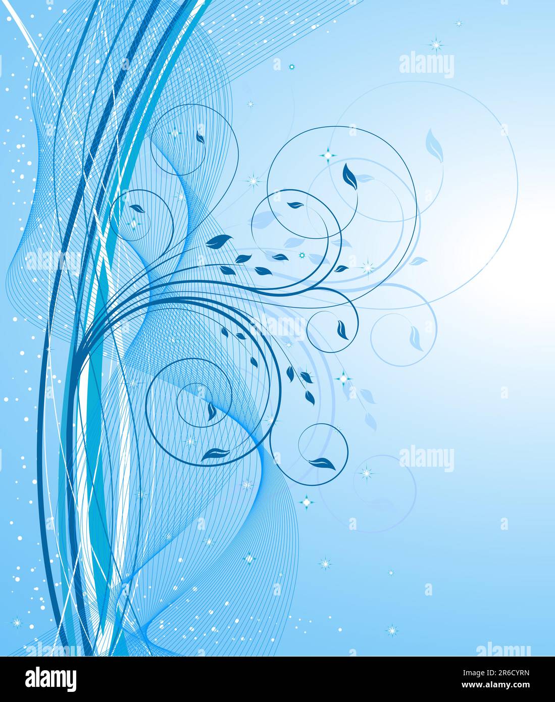 Floral blue backgrounds vector Stock Vector Image & Art - Alamy