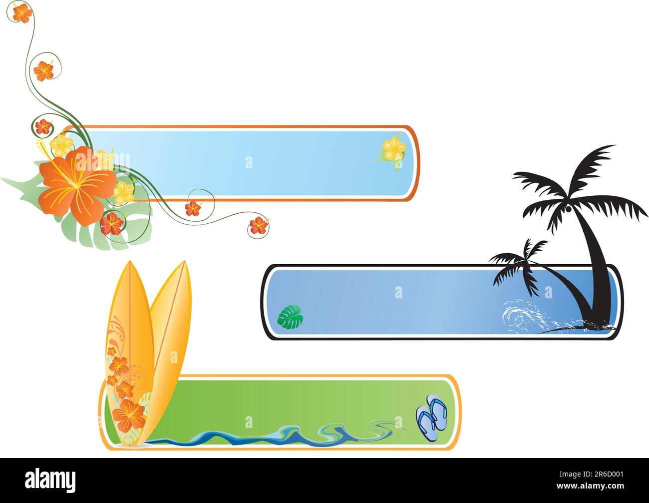 banners set: 8 colors and 8 styles in one file. Fully editable, easy ...