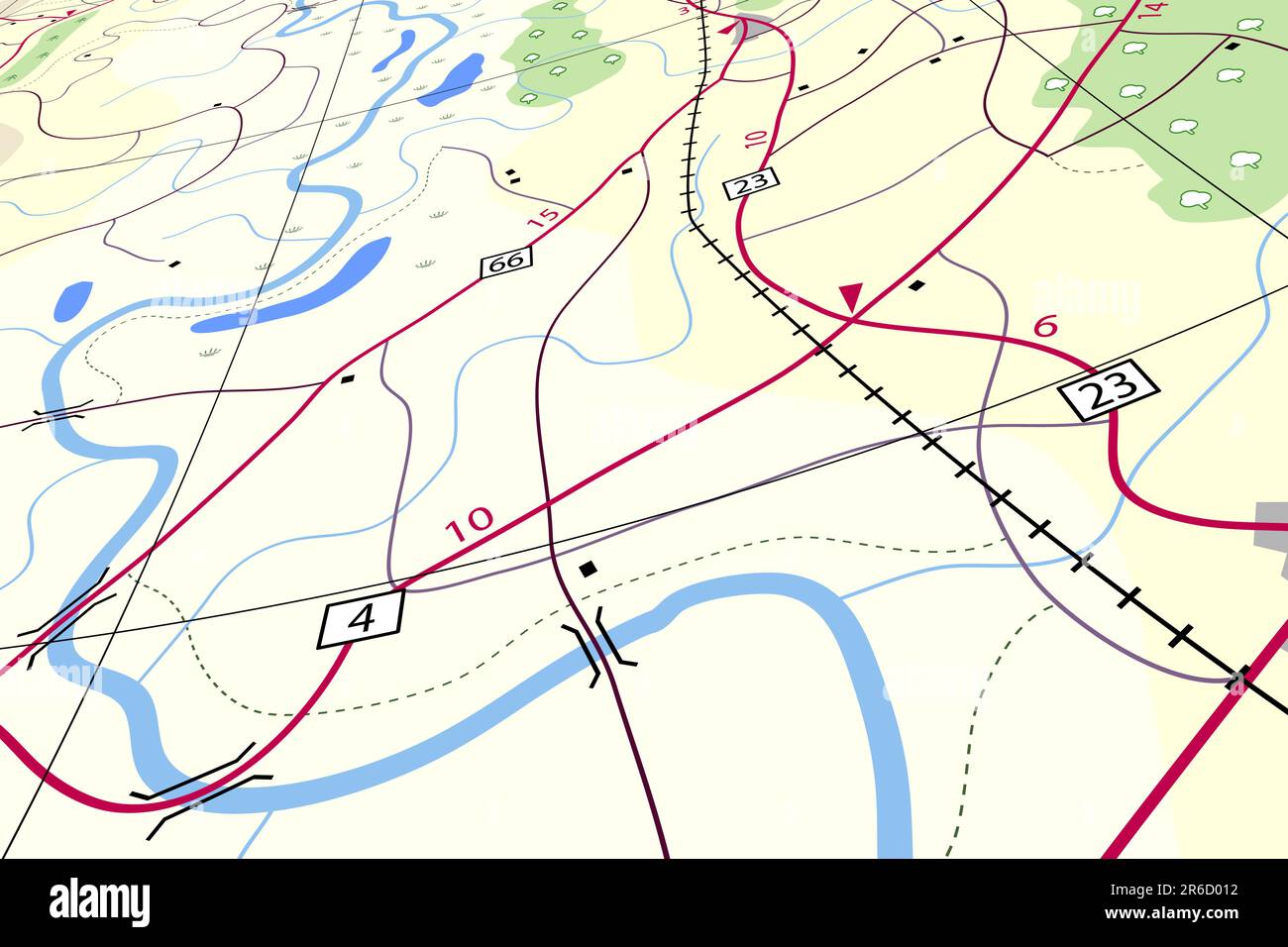 Editable vector illustration of a generic roadmap without names Stock ...